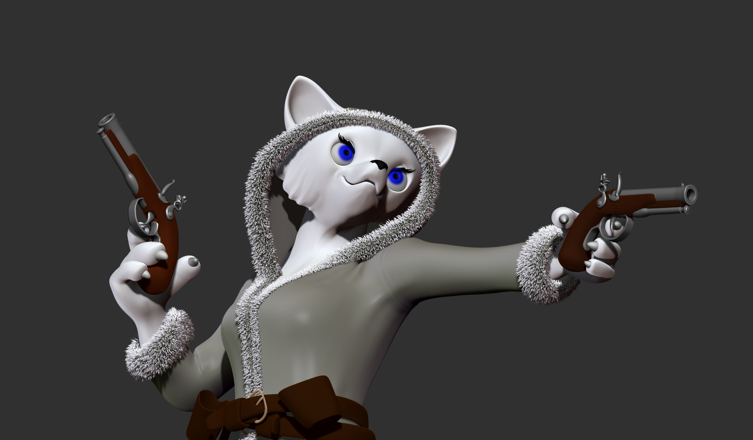 ArtStation - Cartoon Arctic Fox Smuggler