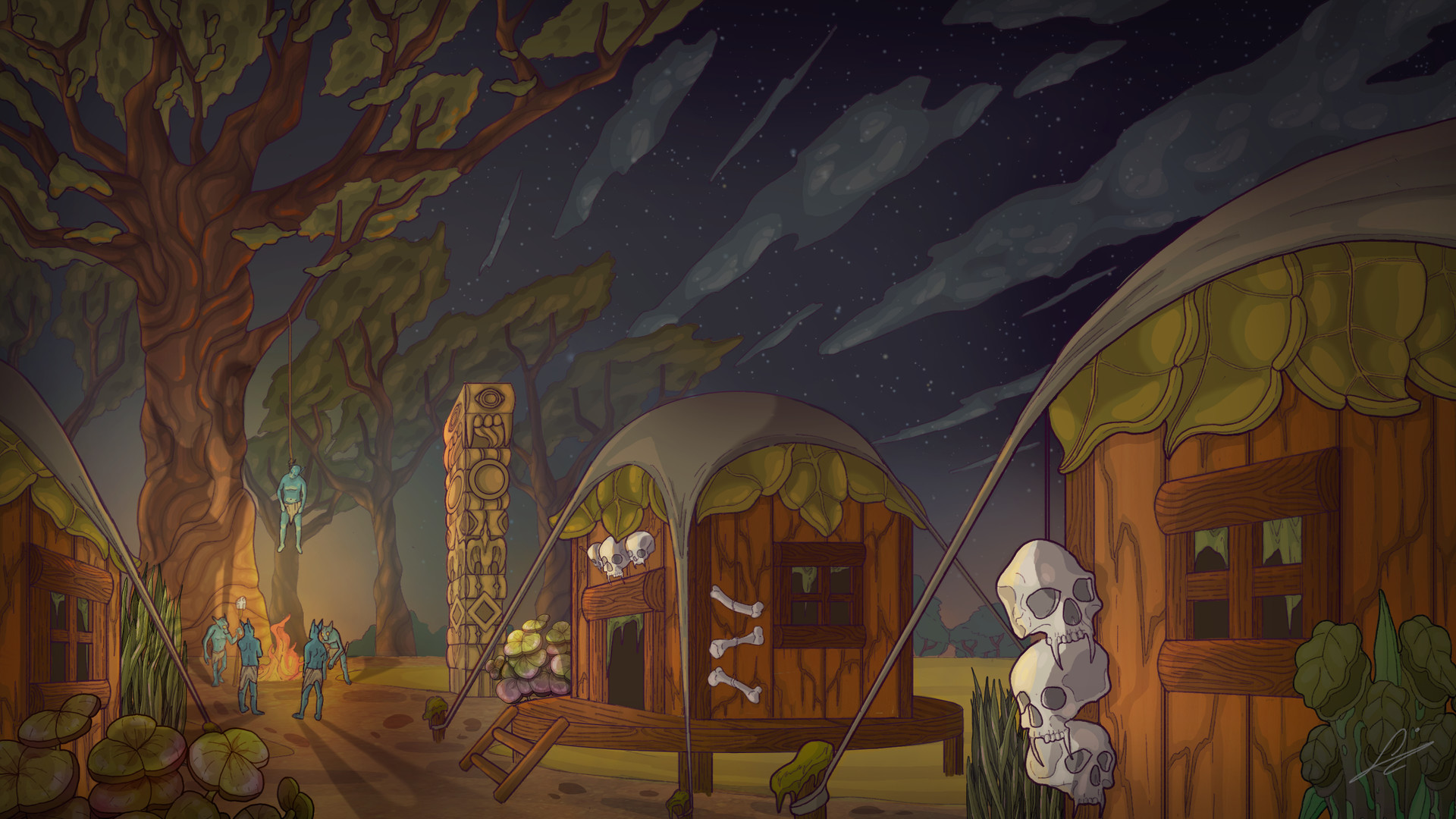 ArtStation - Mog's village from Artificer