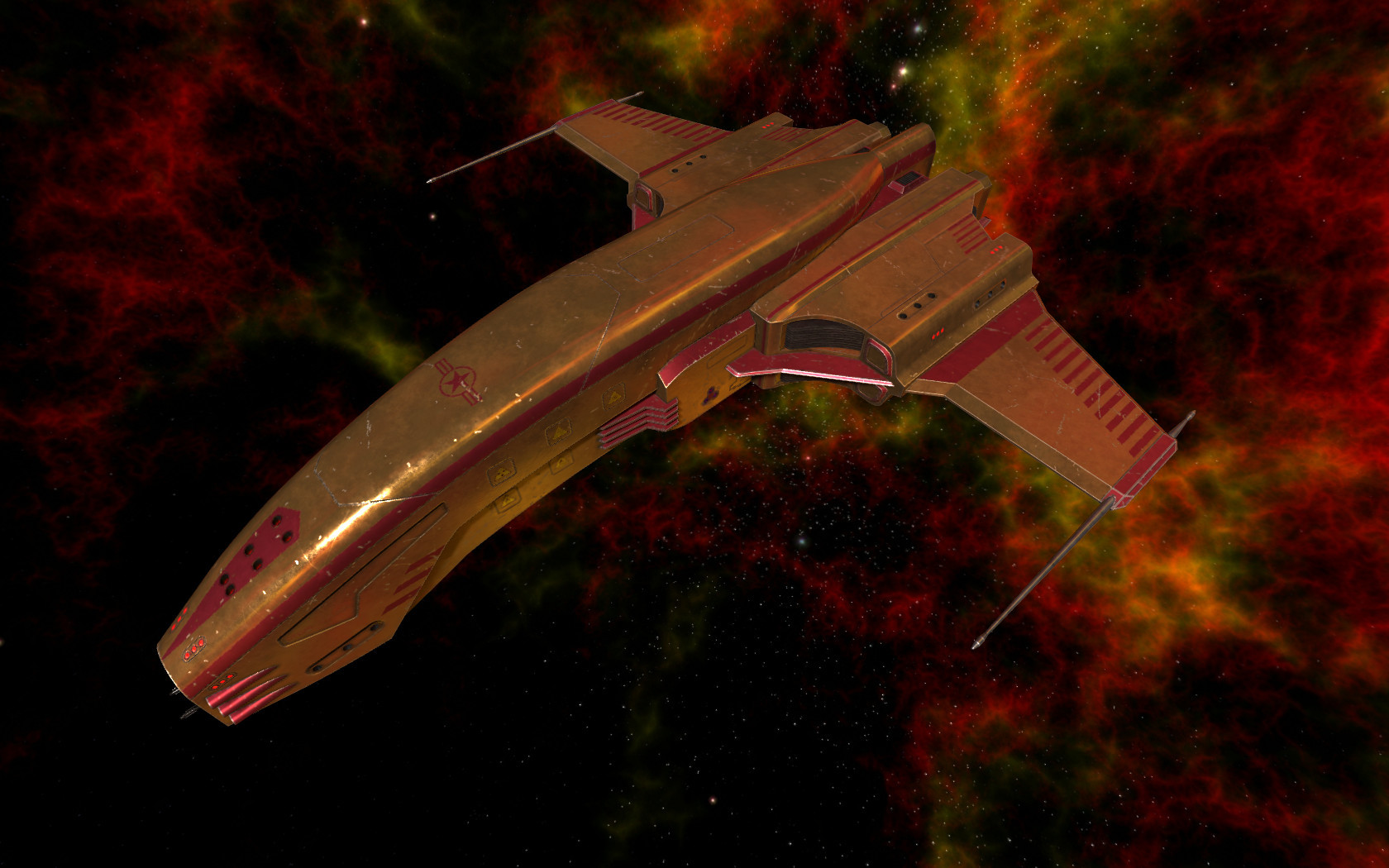 ArtStation - Spaceship Dagger Type 1 Orange