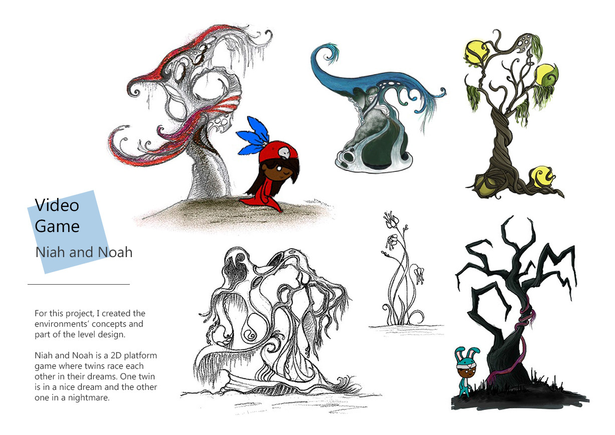 ArtStation - Niah and Noah - PC Game concepts