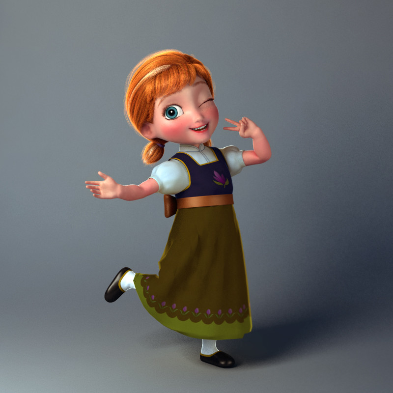 Sgwa Yang - Princess Anna of Frozen characters