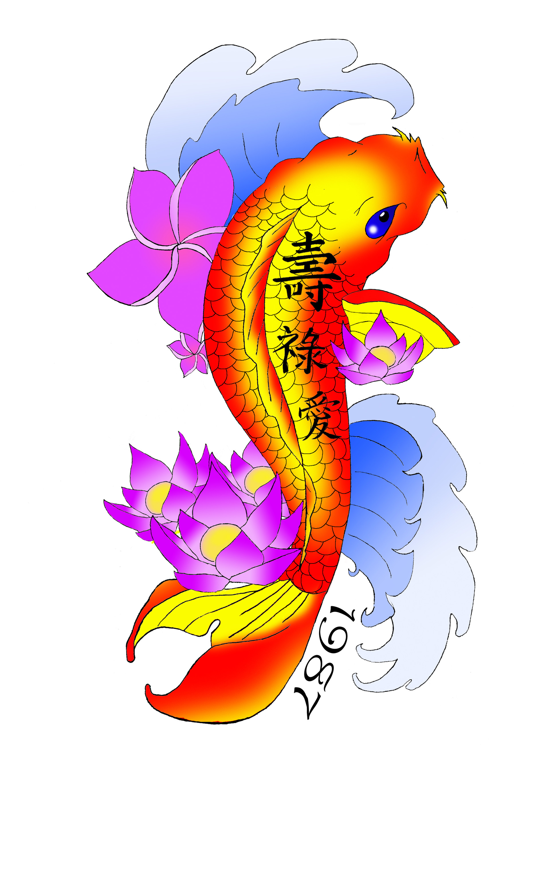 ArtStation - Fish Tattoo