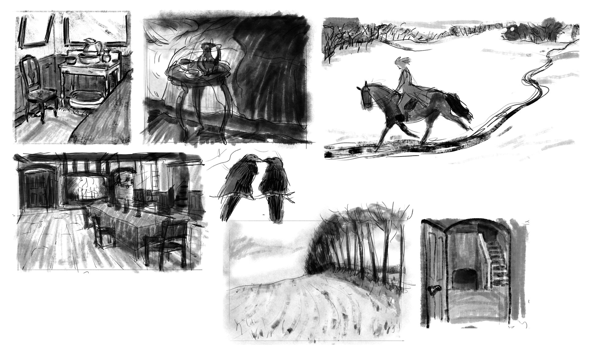 ArtStation - Values/Composition Practice