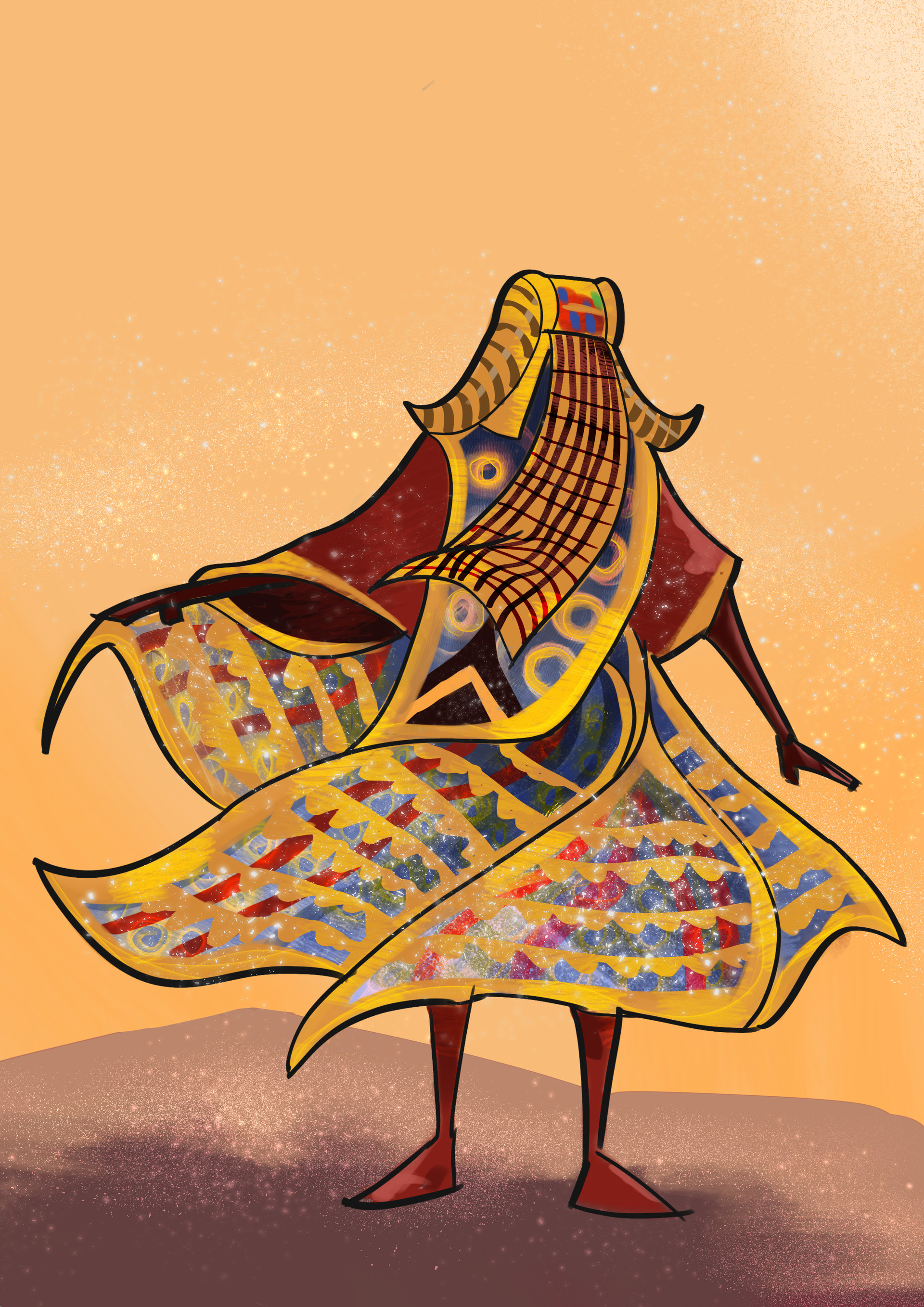 ArtStation - Spiralling Yoruba masquerade figure