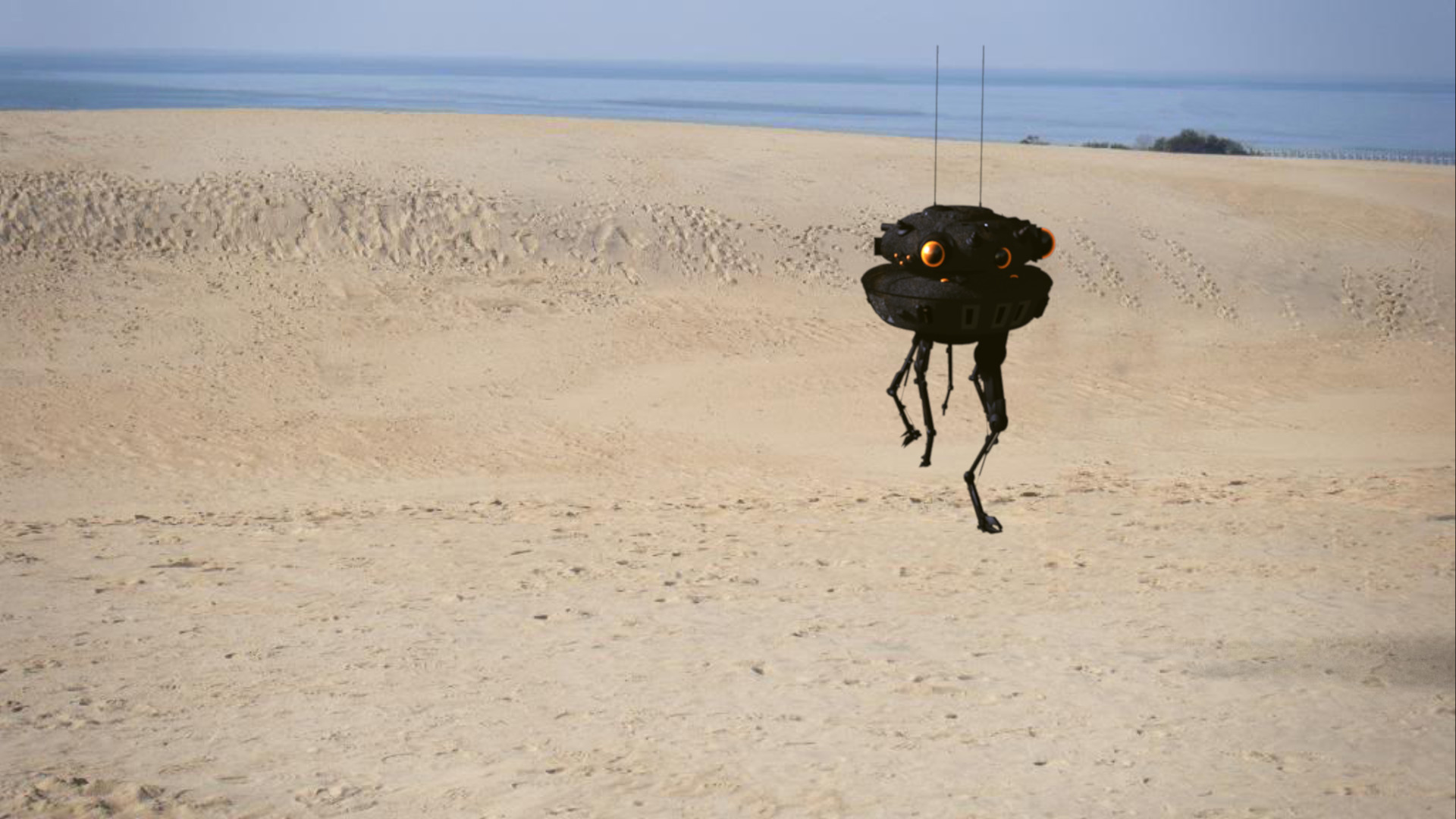 ArtStation - Nothin but a probe droid at the beach, Peter Profetto