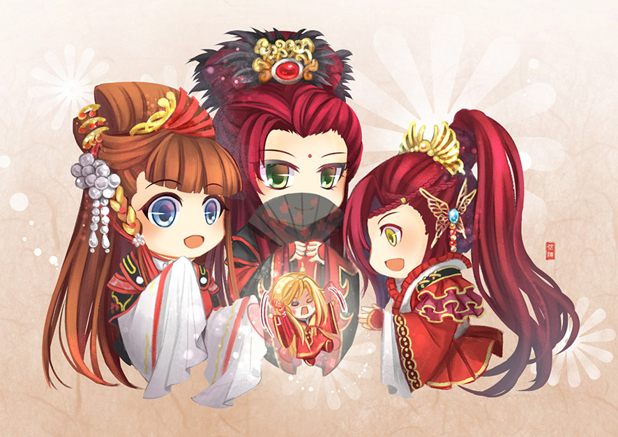 ArtStation - 【Fan Art】Characters of PILI puppet drama (chibi version)