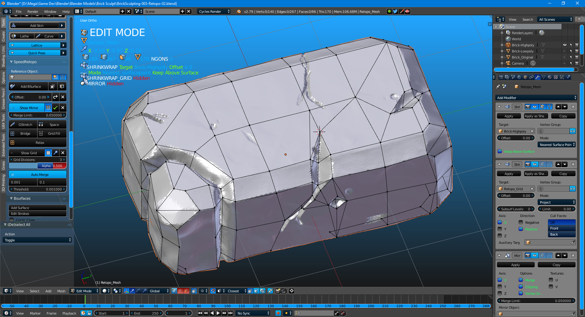 Kade Markoux - Stone Brick Sculpt