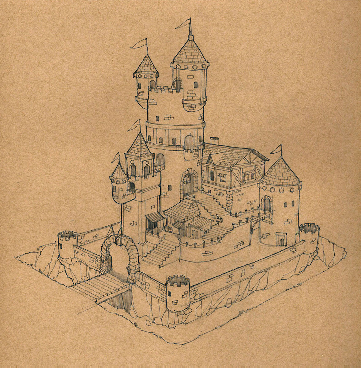 ArtStation - Foundation Art Group - Dynamic Sketching: Architecture