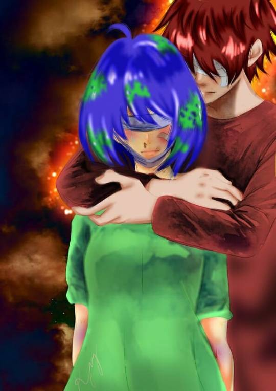 ArtStation - Earth-chan and Mars-kun