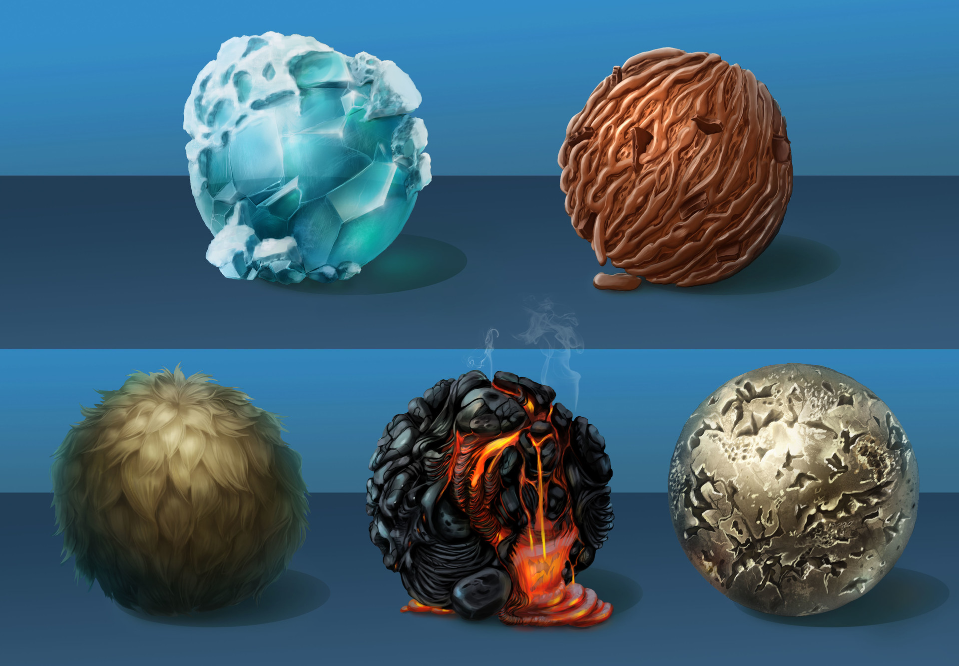 ArtStation - render of materials 2D