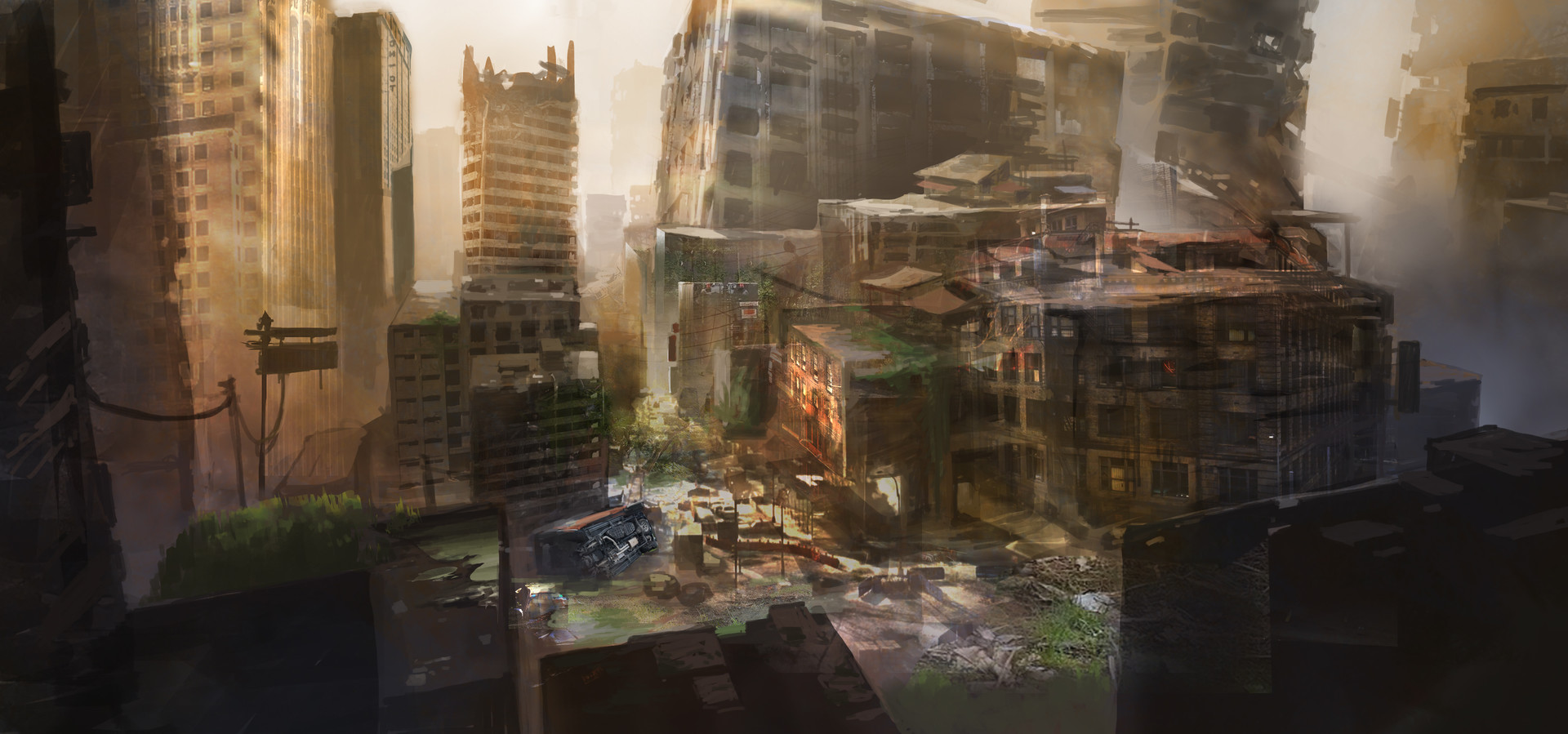 ArtStation - zombie world sketch