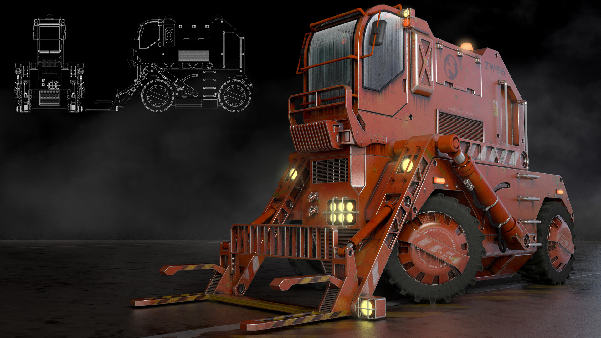 ArtStation - Front loader, Sendzimir Wolkov