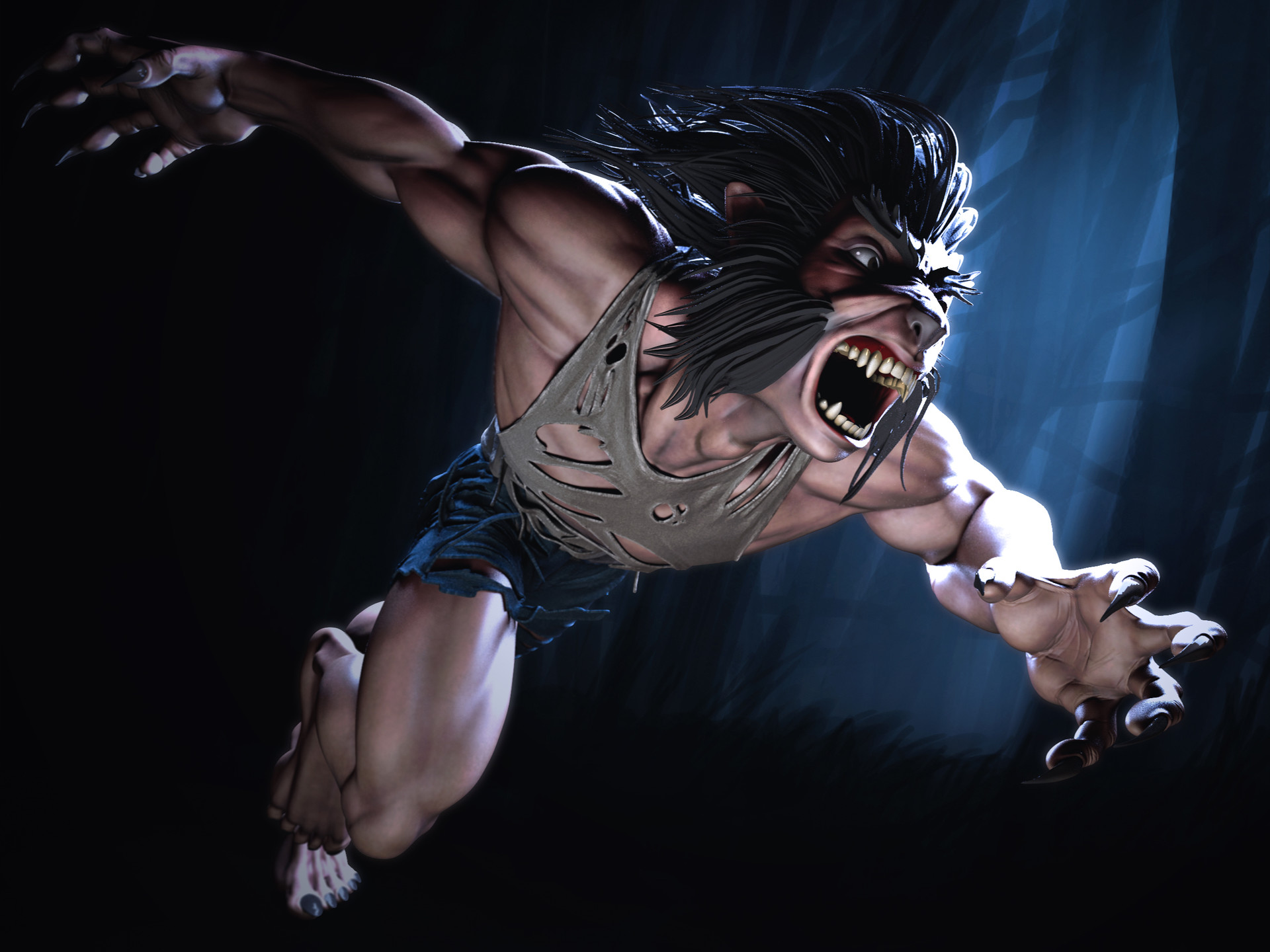 ArtStation - Wolf Man