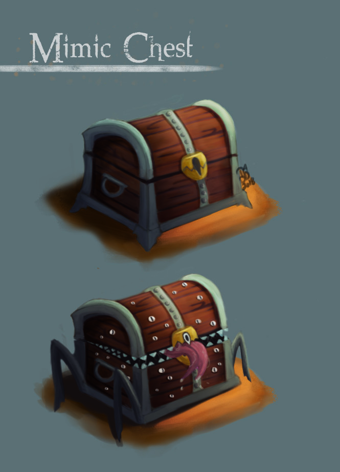 ArtStation - Mimic Chest - Concept art