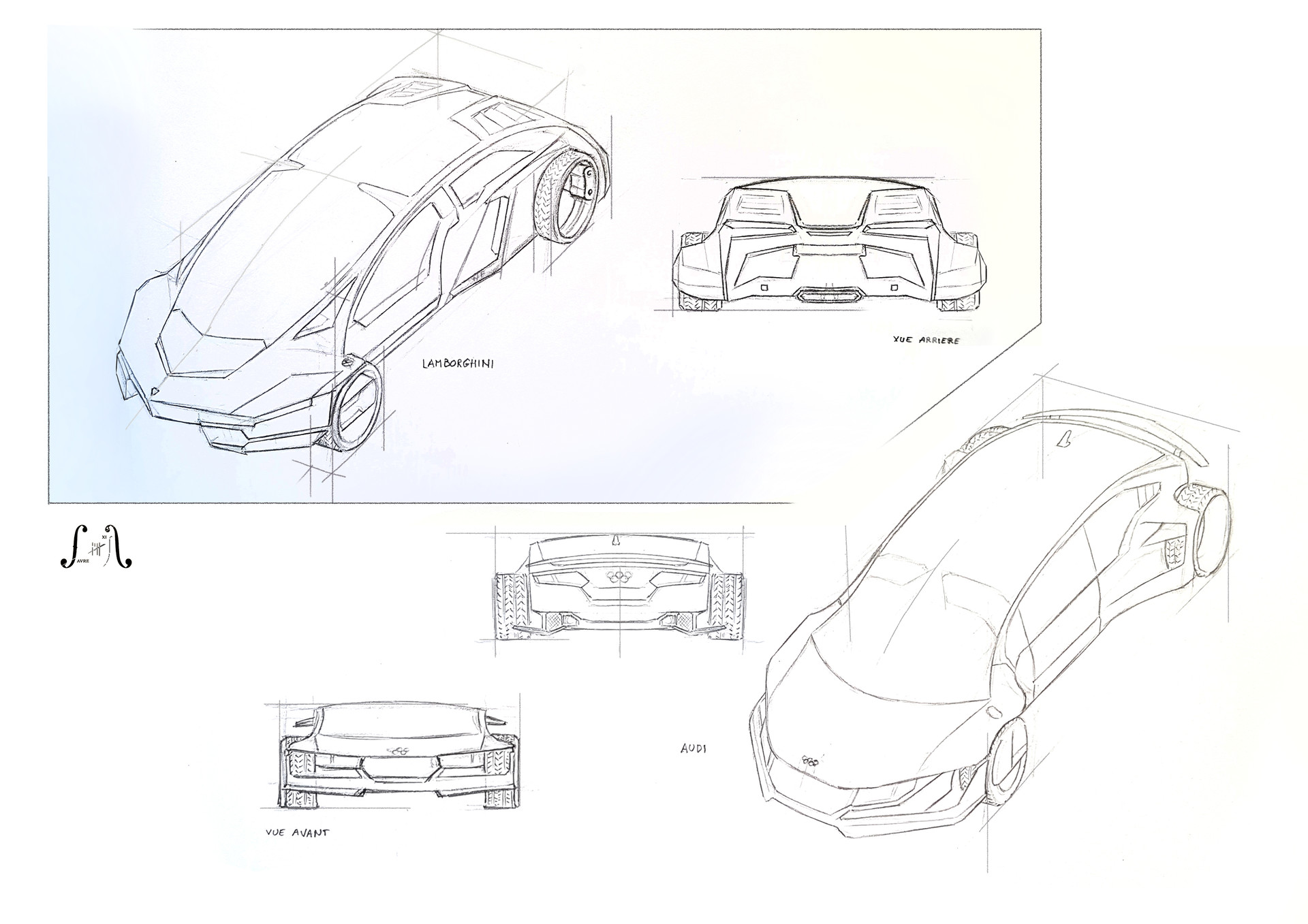 Nicolas FAVRE Nics - Futurist car
