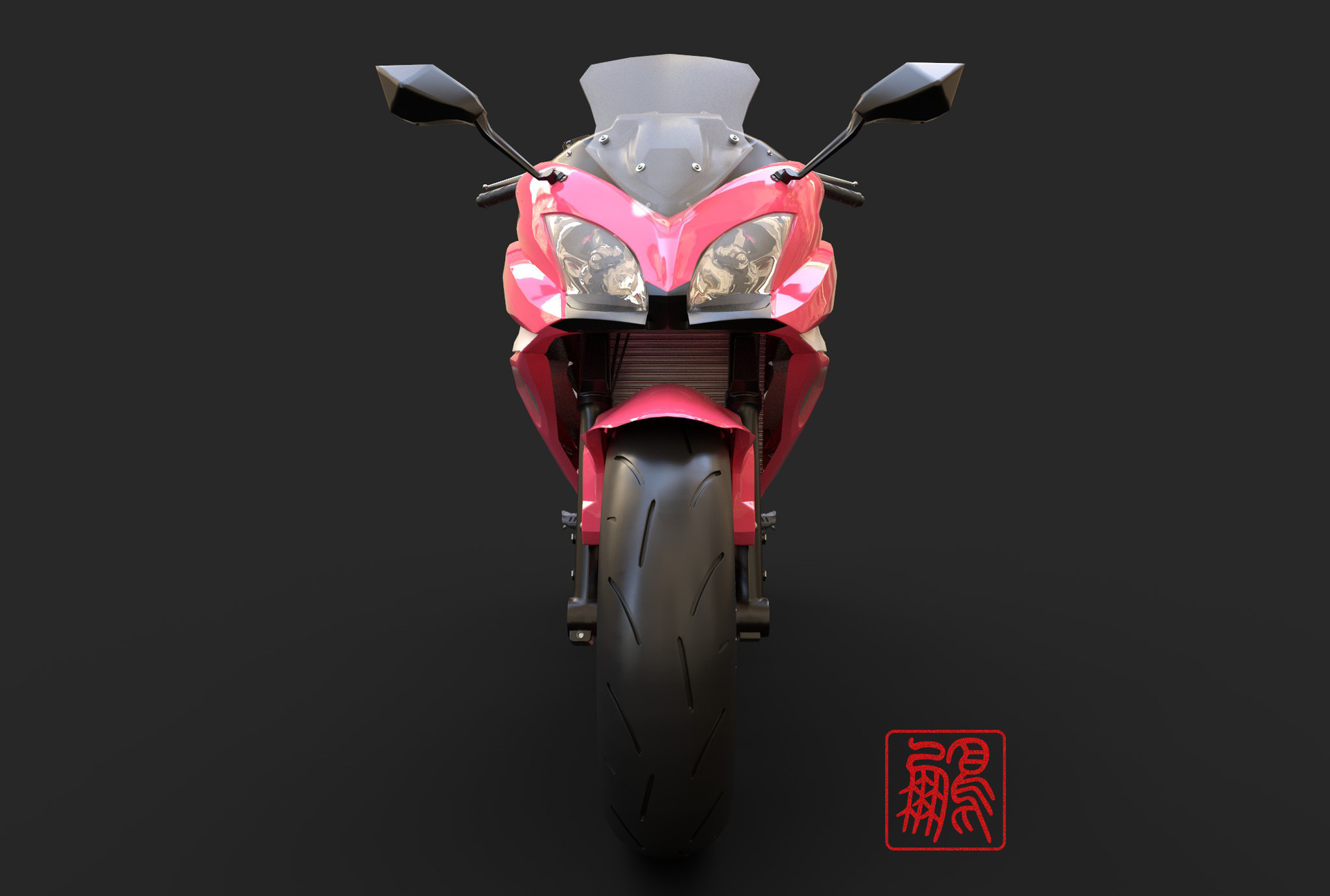 Pink Kawasaki Ninja 600