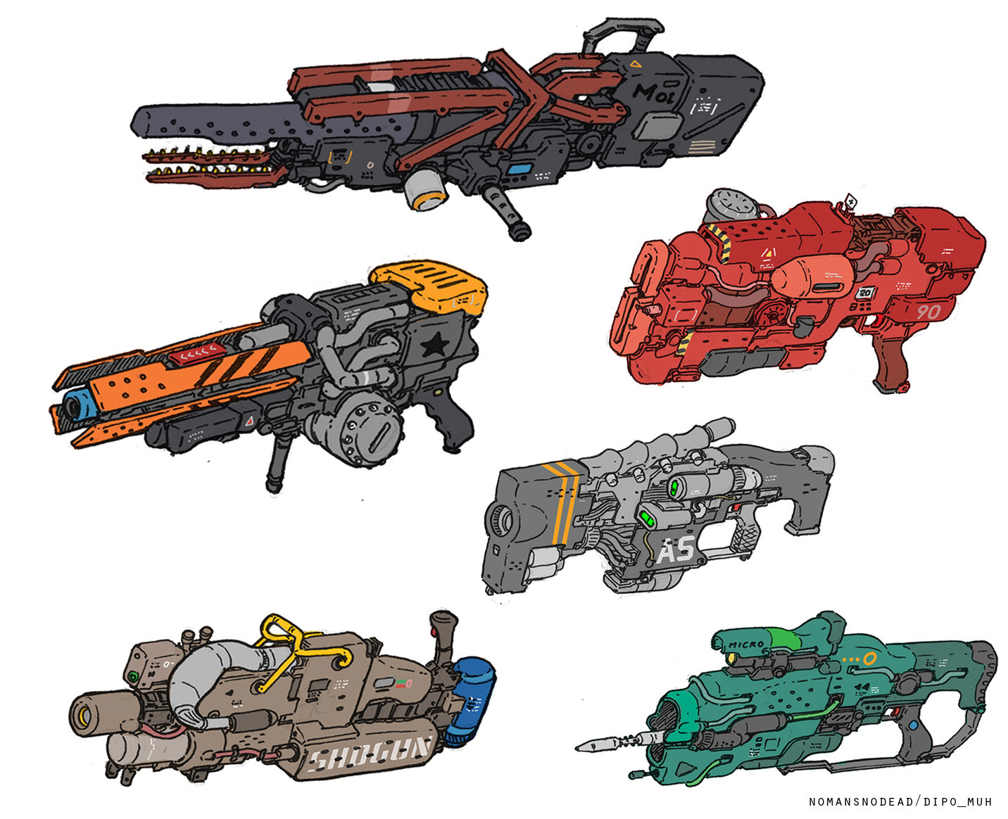 ArtStation - Guns you dont need but want it so bad