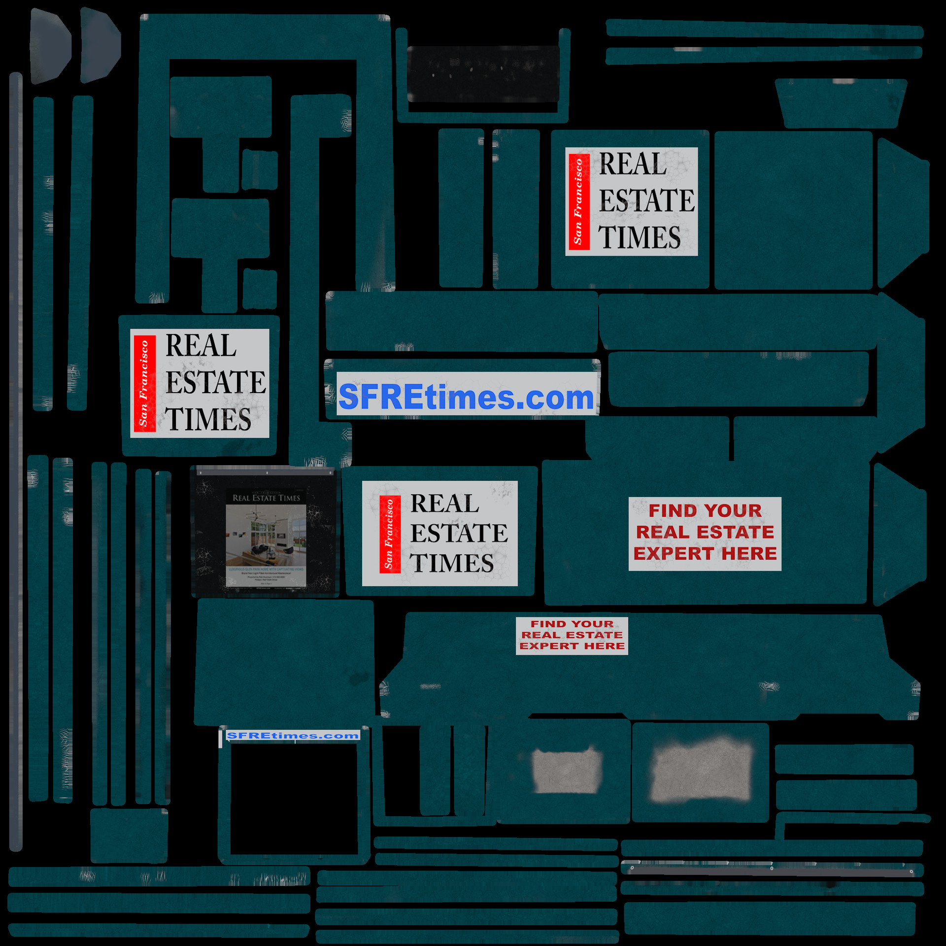 Kevin Panian - newspaper stand 3D model Final