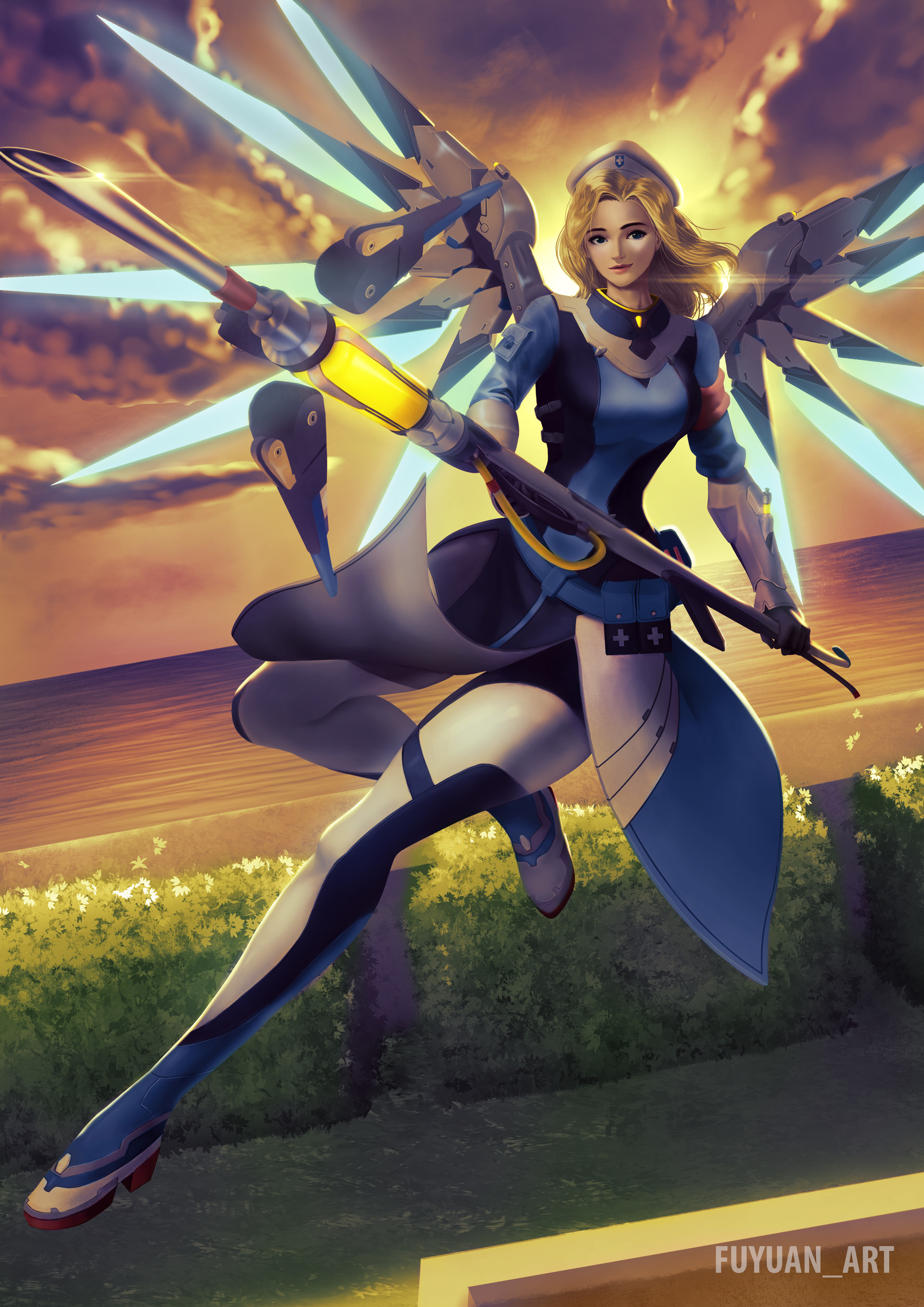 ArtStation - Combat Medic Ziegler Mercy
