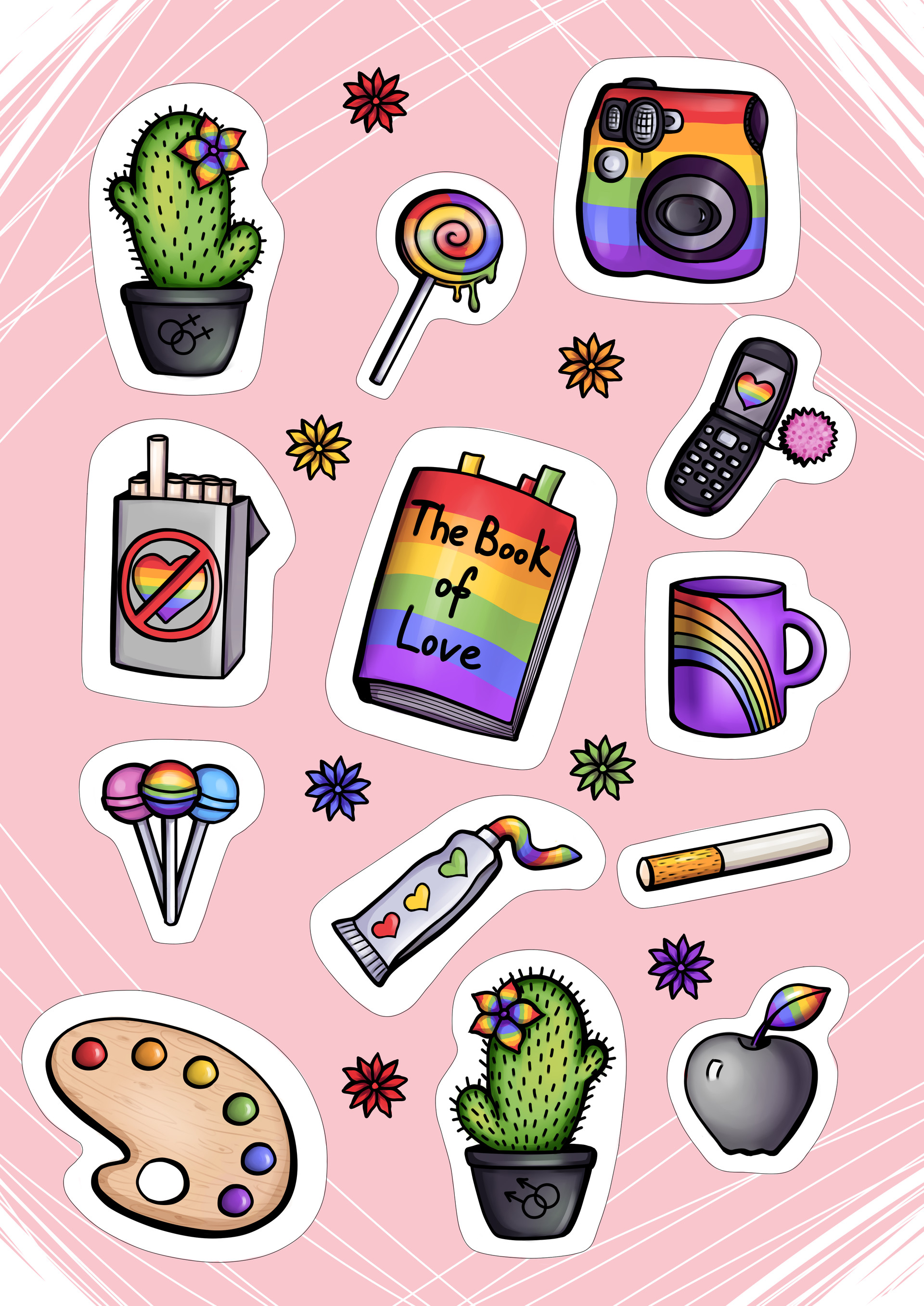 ArtStation - Rainbow Sticker