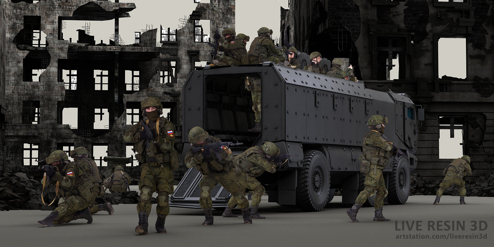 ArtStation - Typhoon soldiers 3d scan