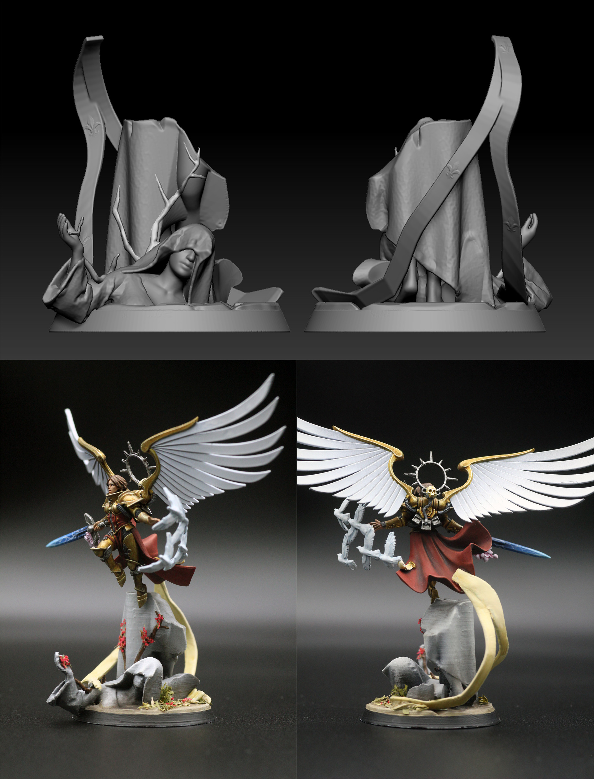 Josh Kelly - 3D Sculpted bases for Saint Celestine and Sisters of Silence
