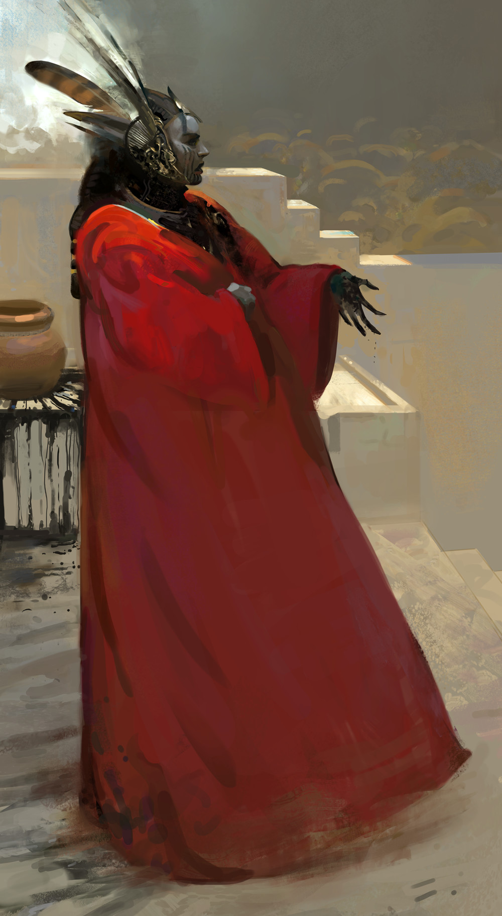 ArtStation - Elven priestess