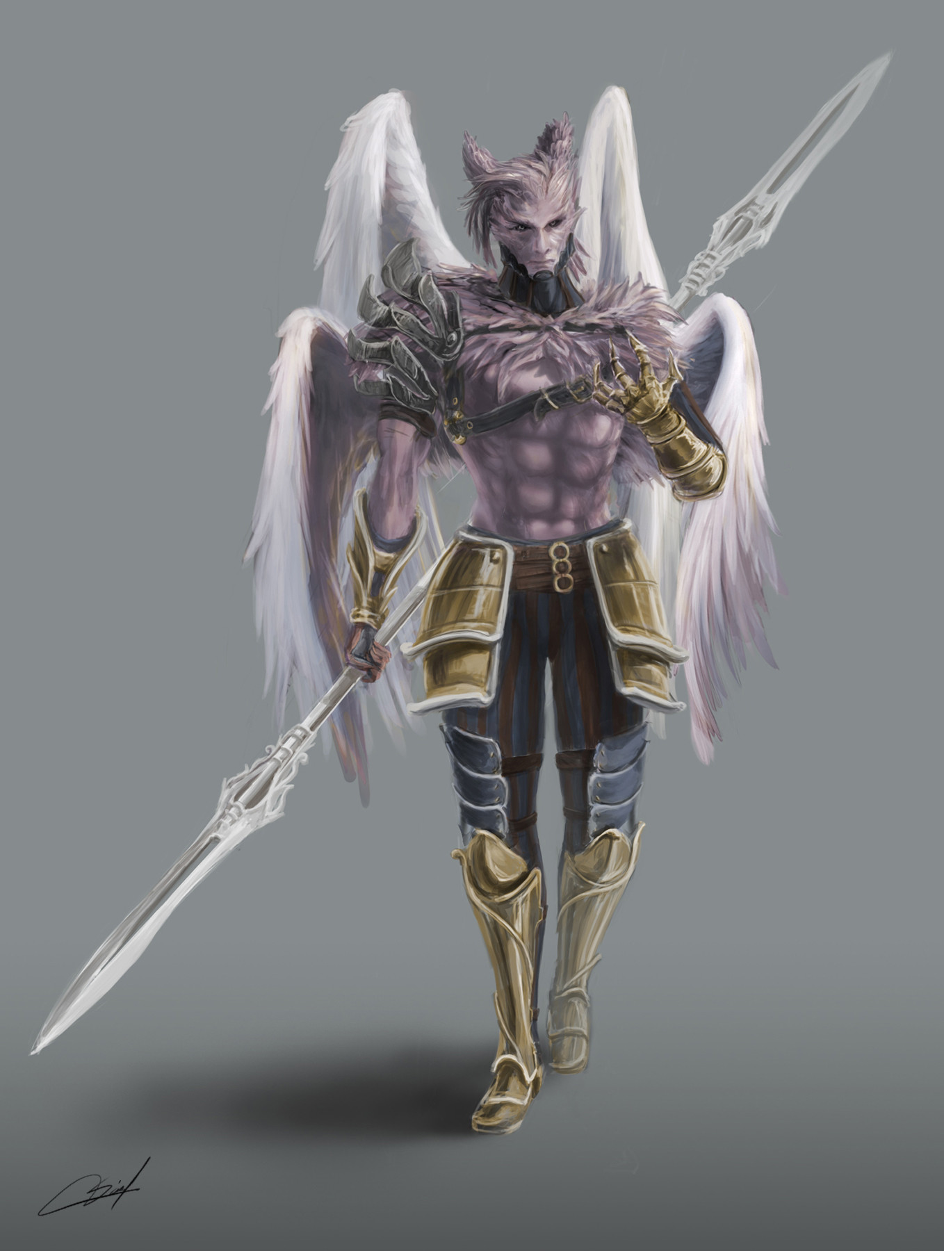ArtStation - Male Keres warrior-mage