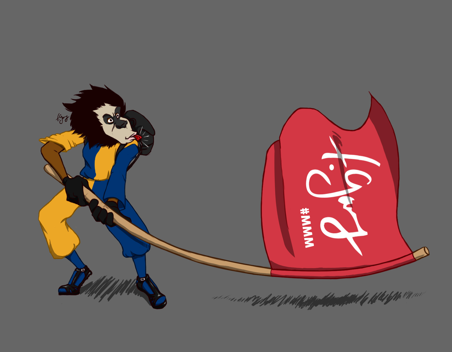 ArtStation - "Mass Moul Massif" - Monkey in carnival