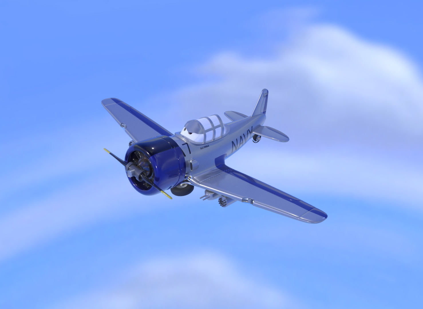 ArtStation - Texan T6 Cartoon