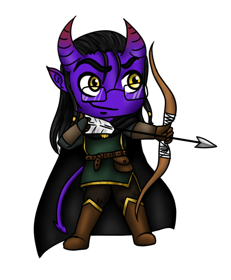 ArtStation - Tiefling Ranger Chibi