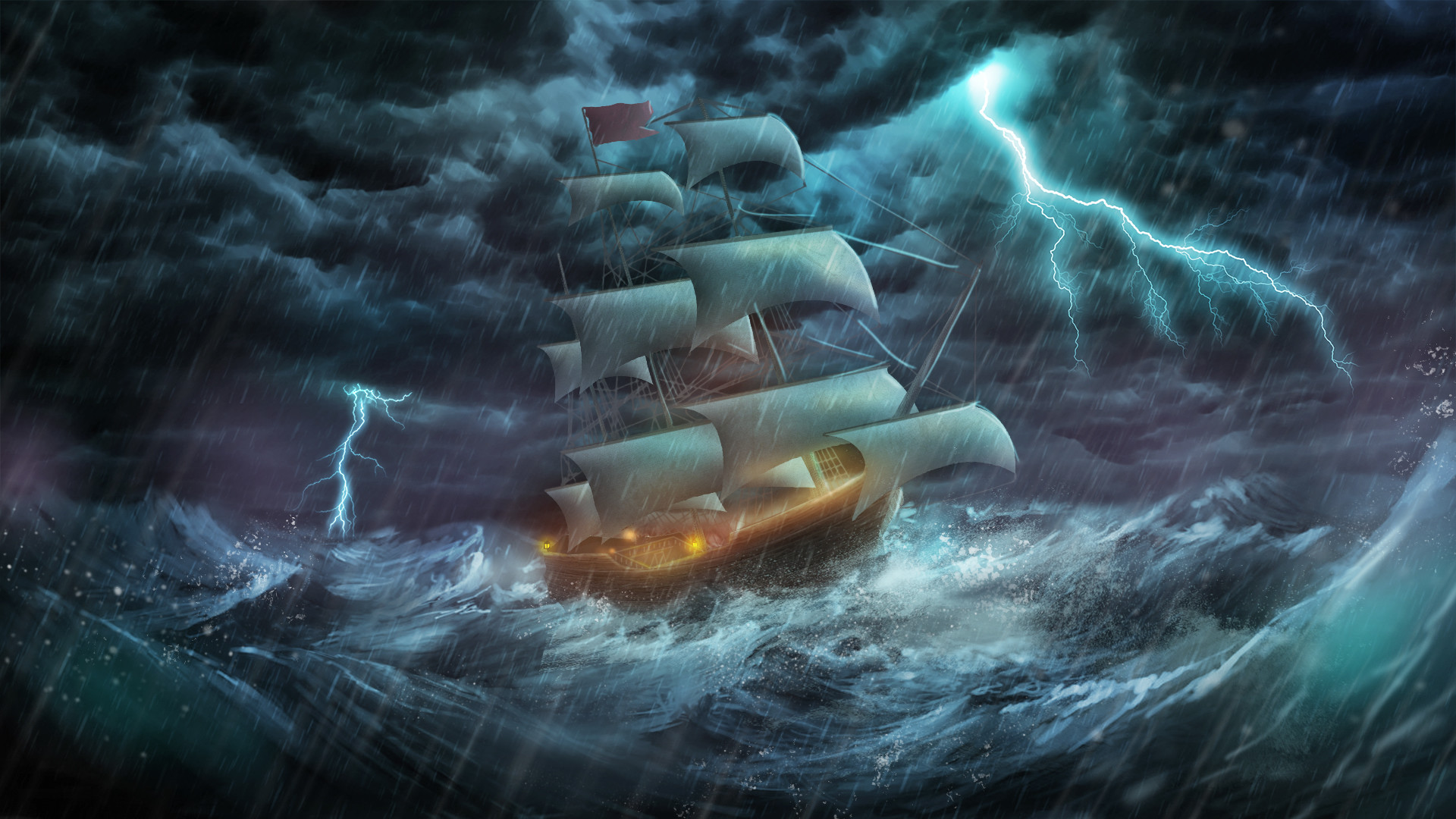ArtStation - Stormy Sea