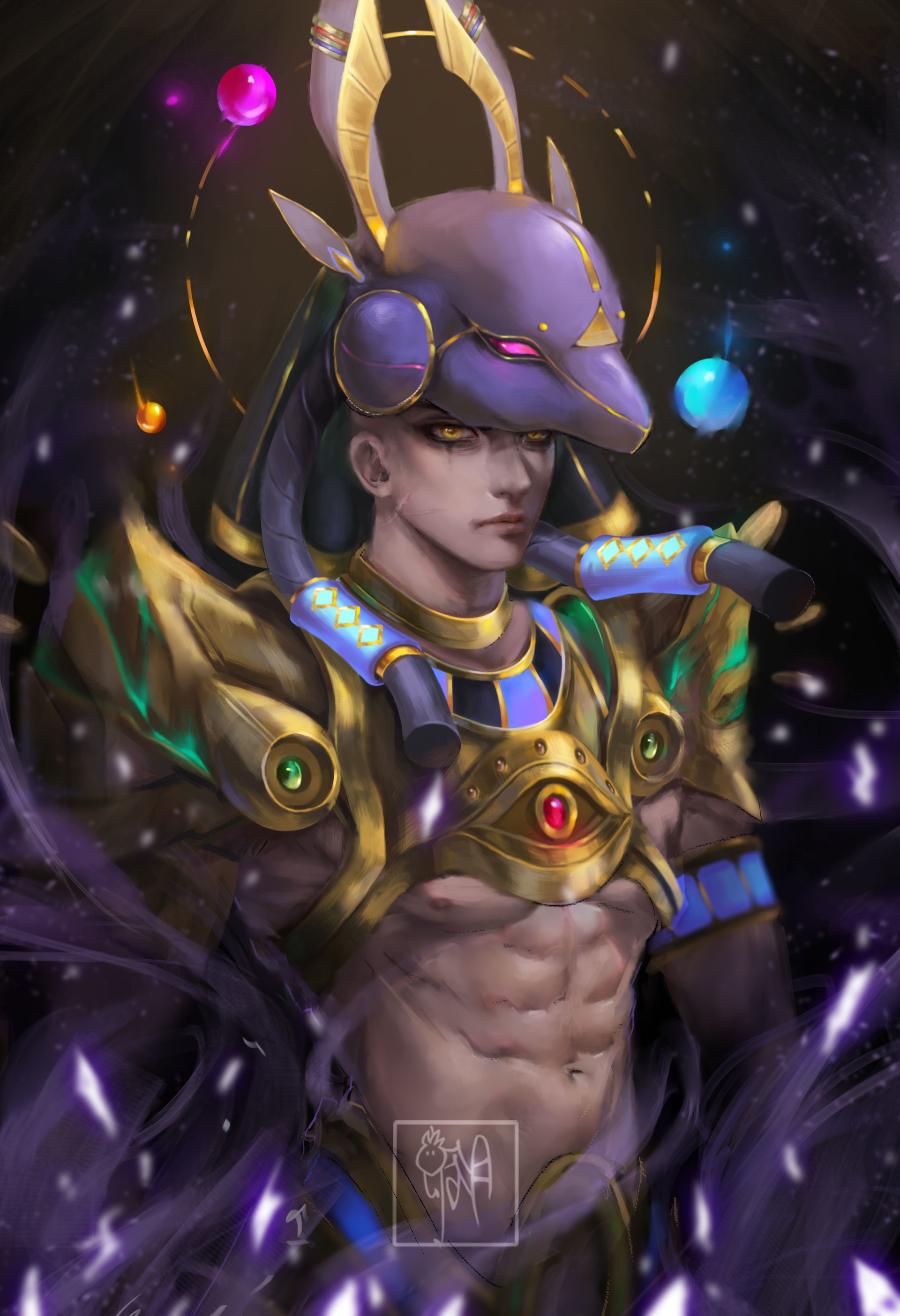 ArtStation - TOS fanart-Ἄνουβις