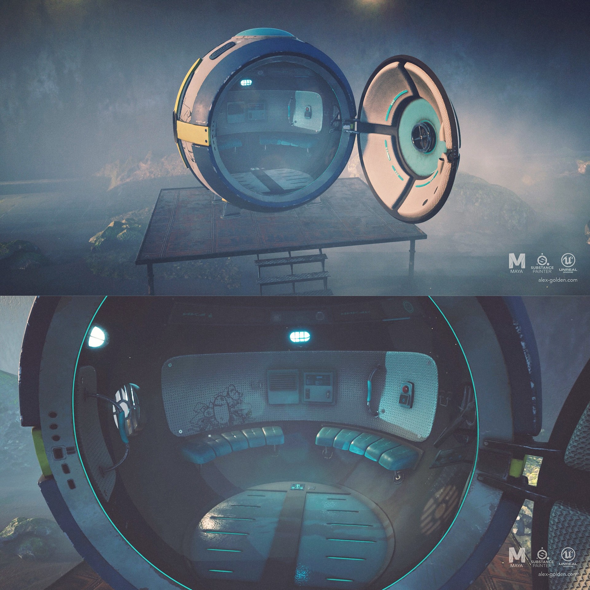 Alex Golden - Capsule Room (Unreal Engine 4)