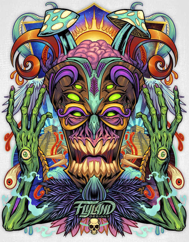 ArtStation - Psychedelic Tiki Creature
