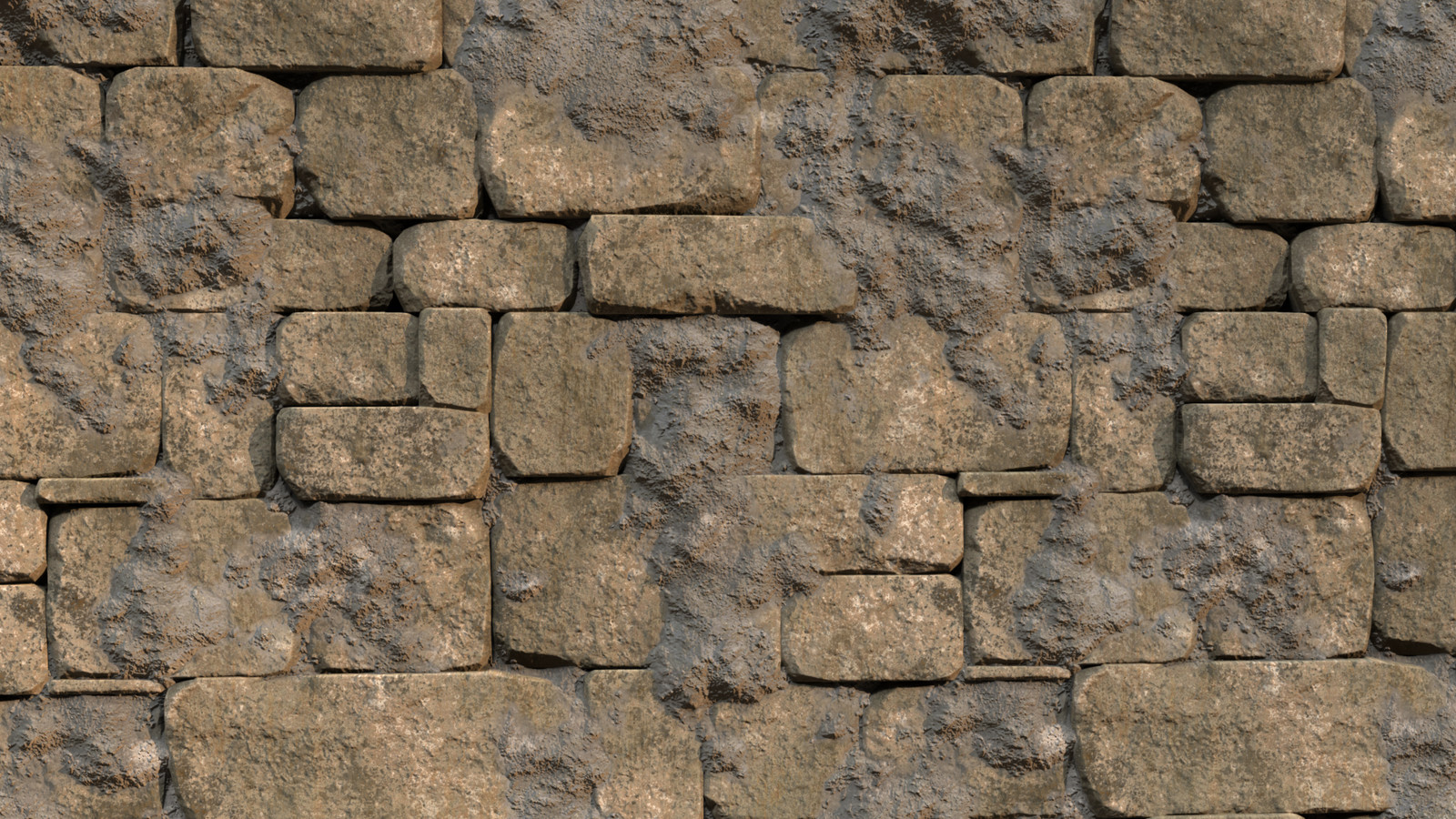 Arvin Villapando - Stony Brick Wall Material & Tutorial