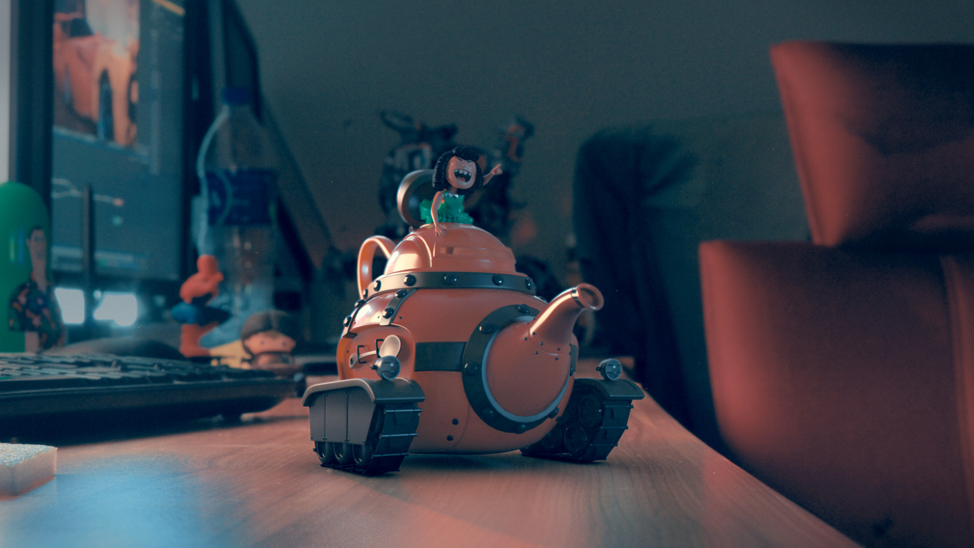 ArtStation - RenderMan "Rolling Teapot" Art Challenge