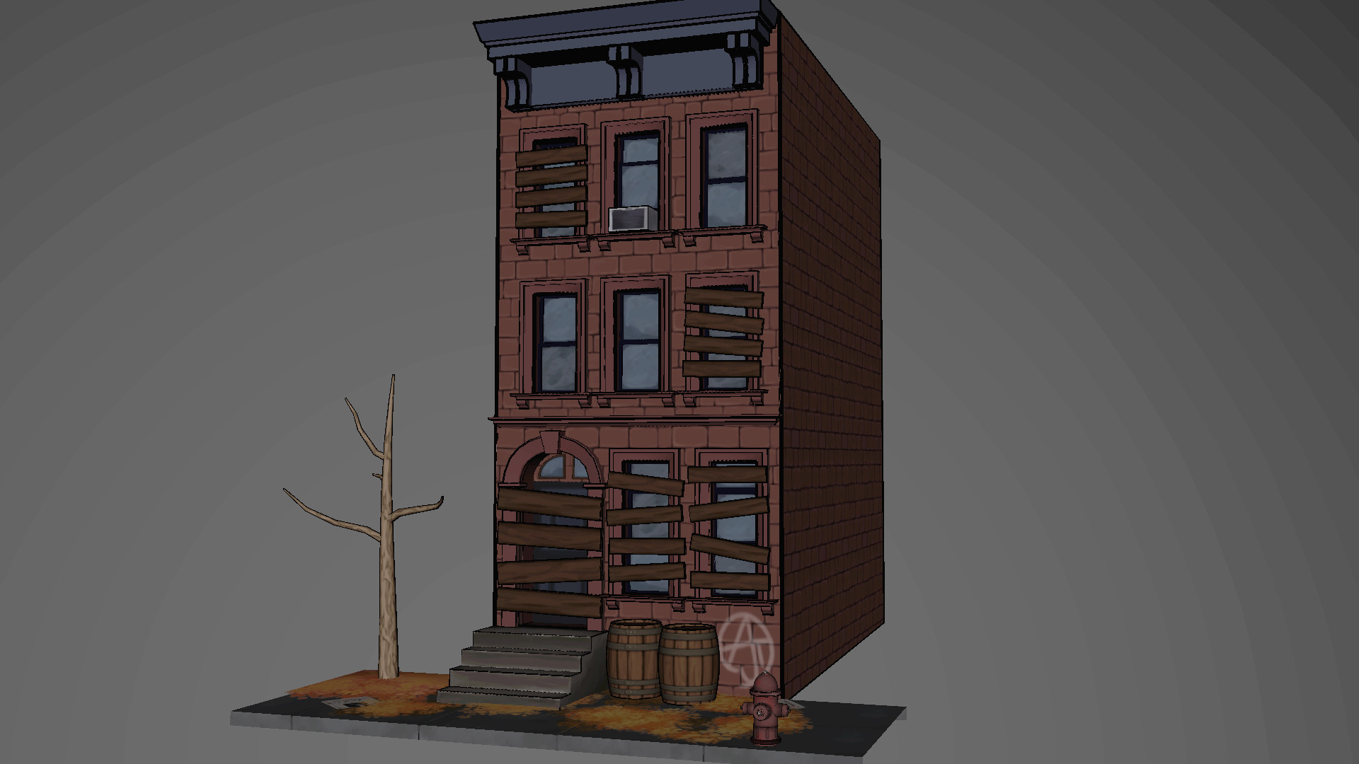 ArtStation - Comic-esque Abandoned Apartments