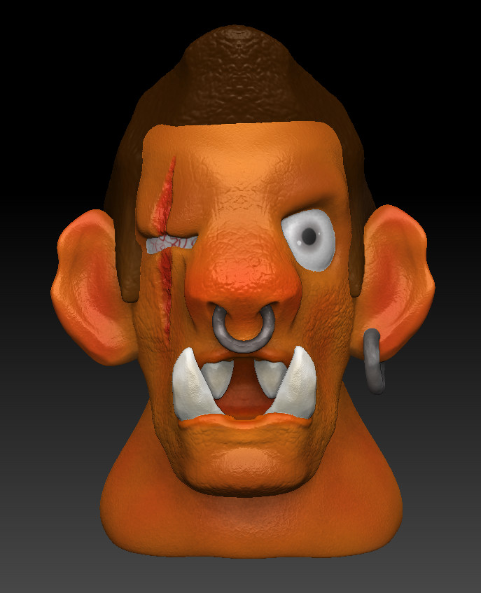 ArtStation - Orc Head(Daily Sculpt)