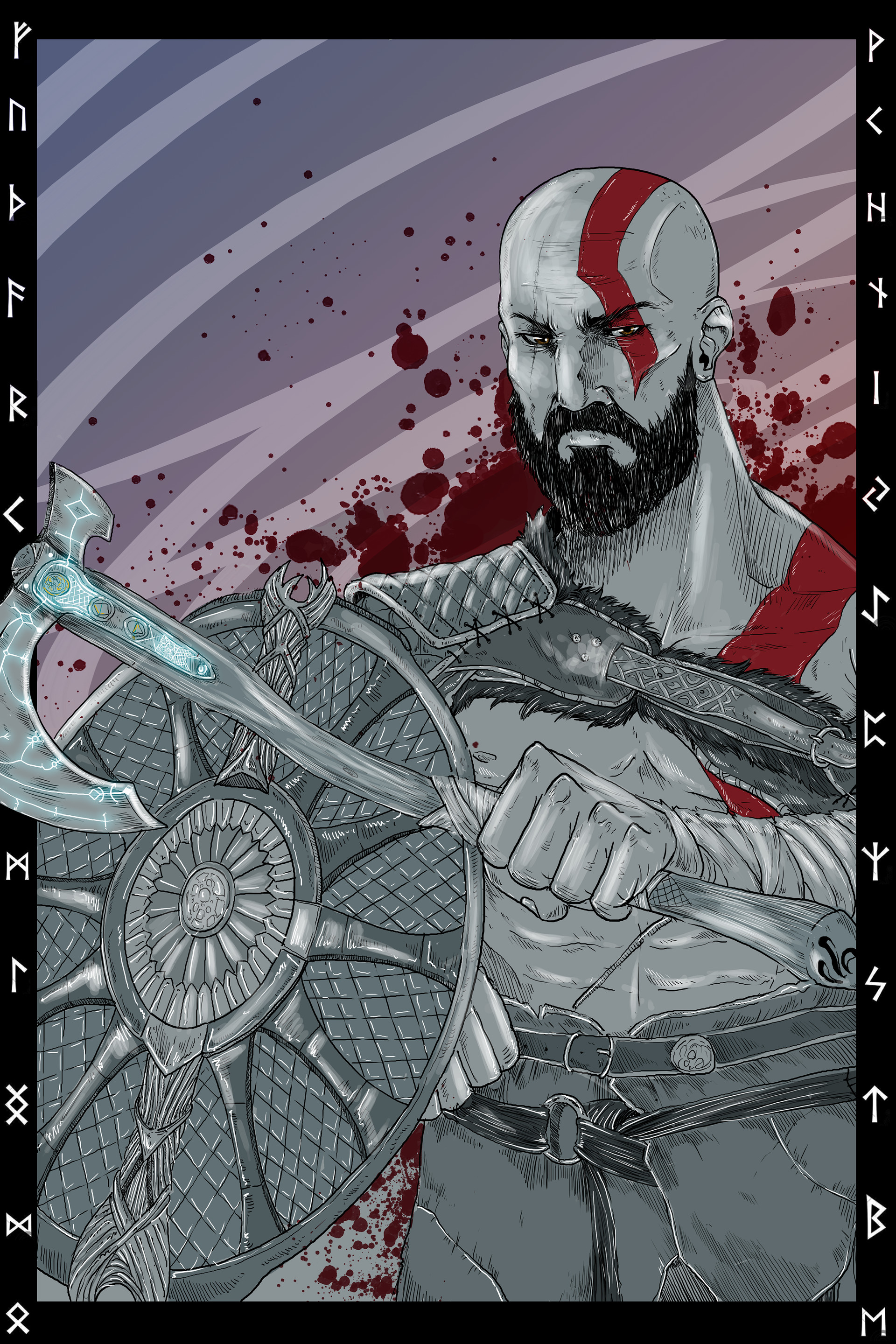 ArtStation - God of War - Kratos - Fanart