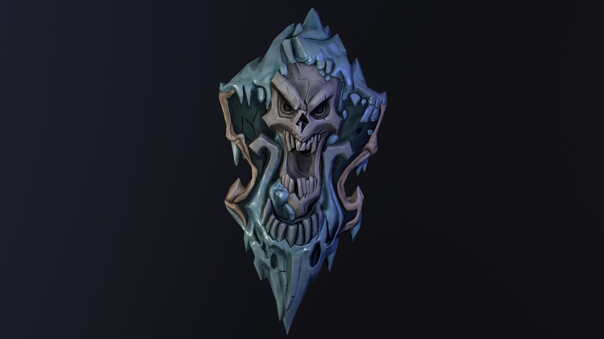 ArtStation - Ice noss Shield Fanart