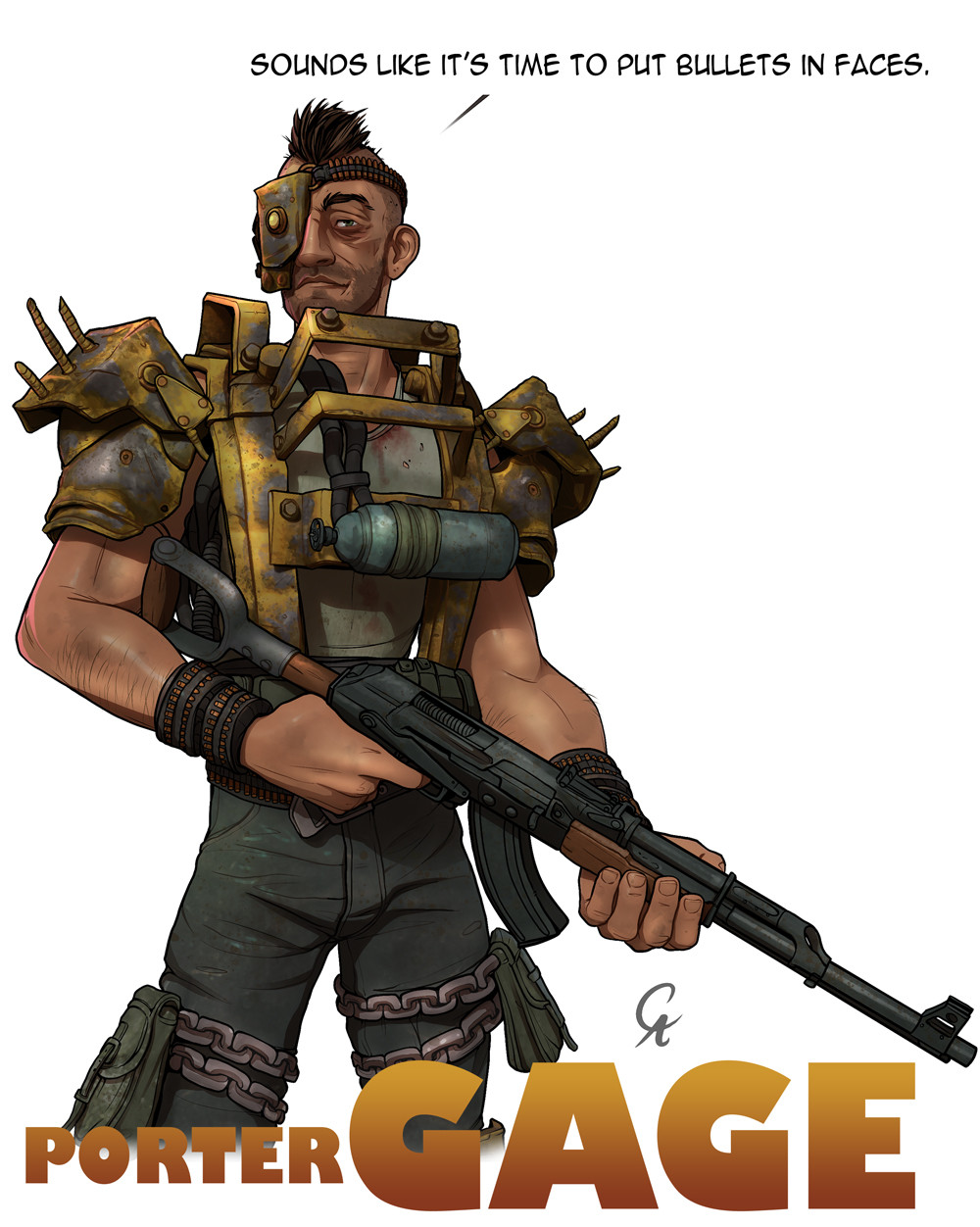 Cameron August - Fallout Character Portrait Series