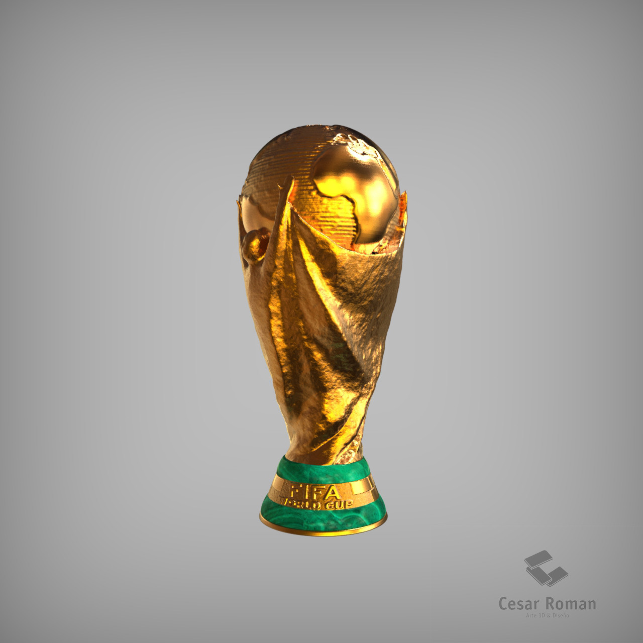 Cesar Roman - 3D model - FIFA World Cup