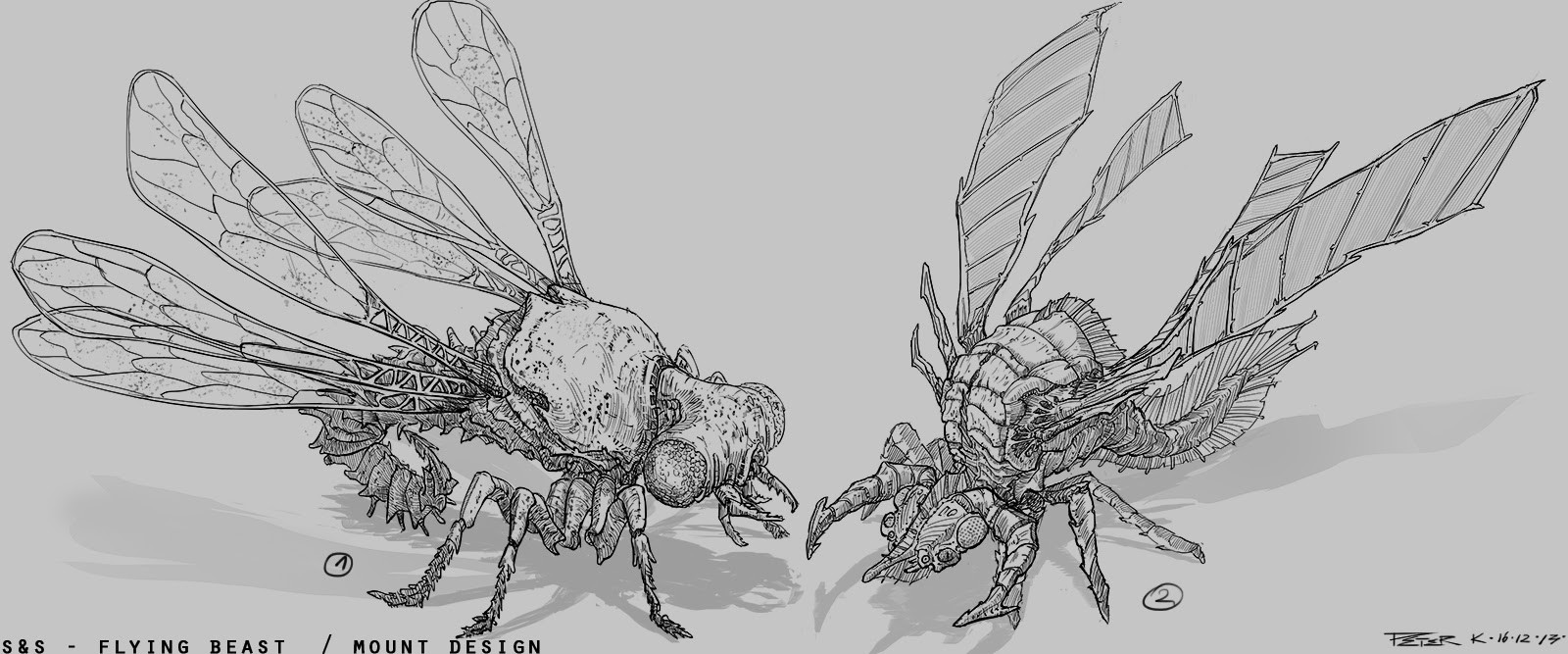 ArtStation - Mount fly concept sketch