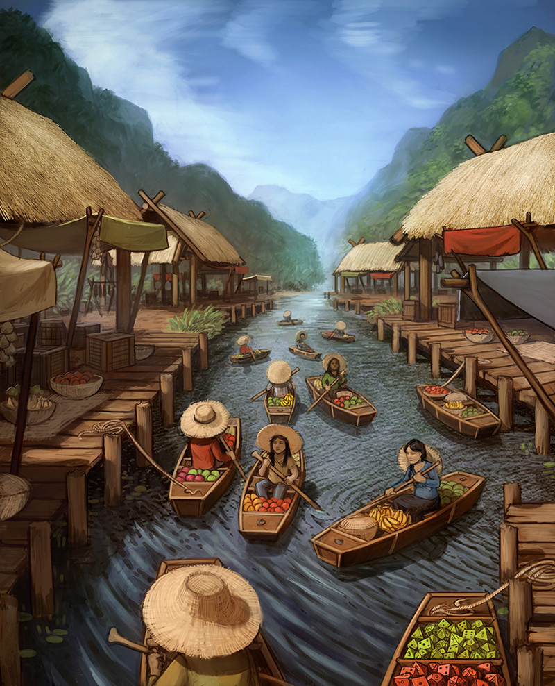 ArtStation - Floating Market