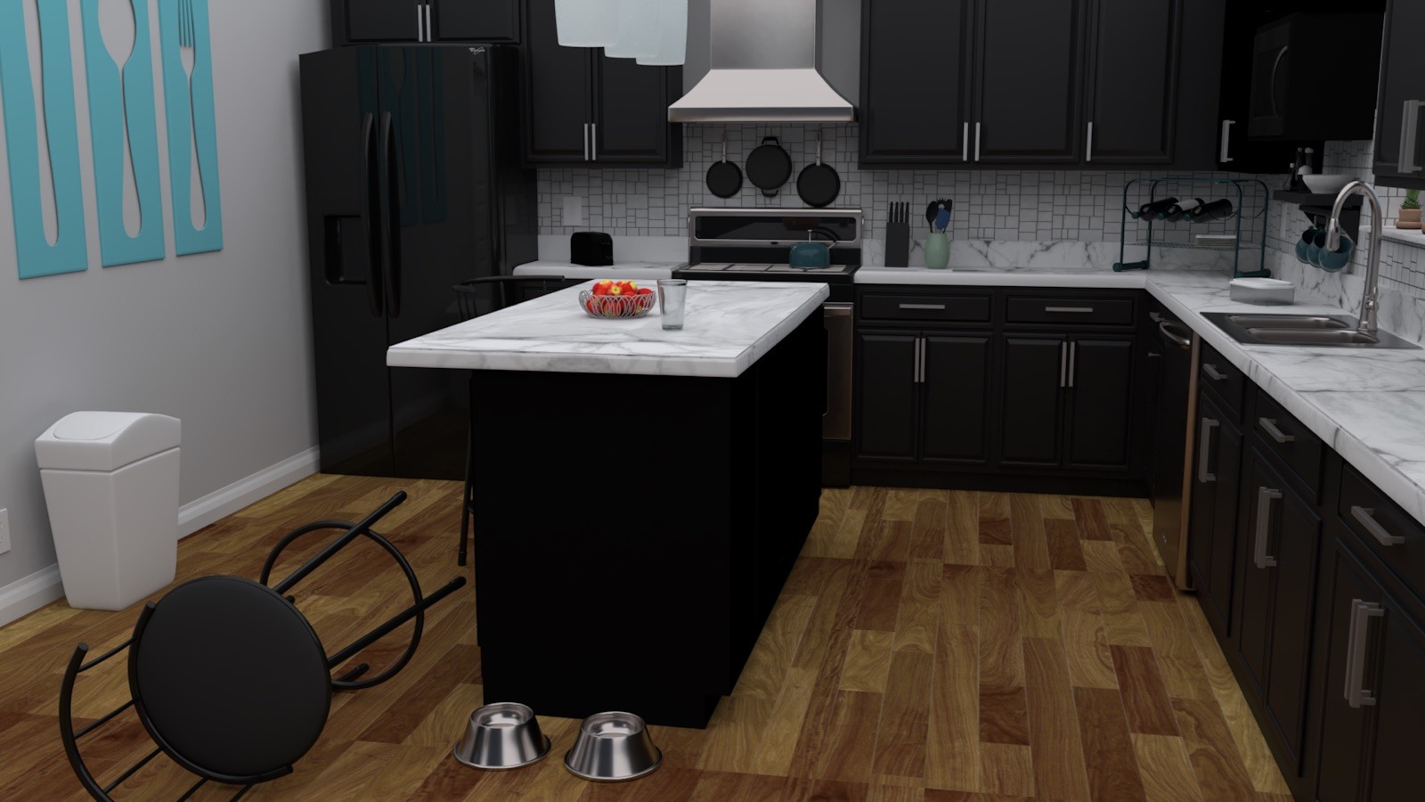ArtStation - 3d Modeled Kitchen
