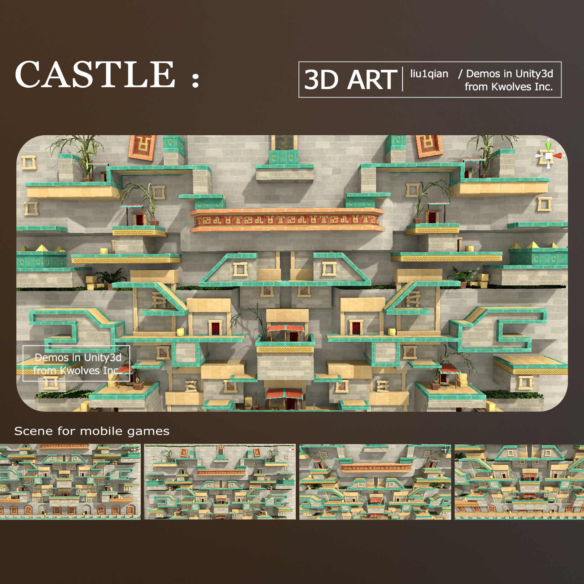 ArtStation - Stylized Scene Demo03_Castle_Mobile Game