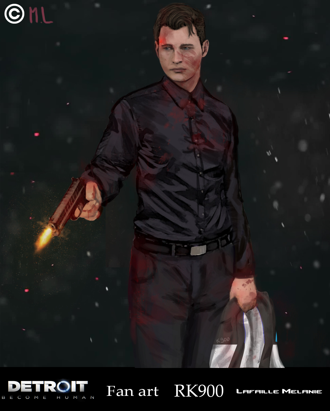 ArtStation - RK900 Fan art - Detroit : Become Human