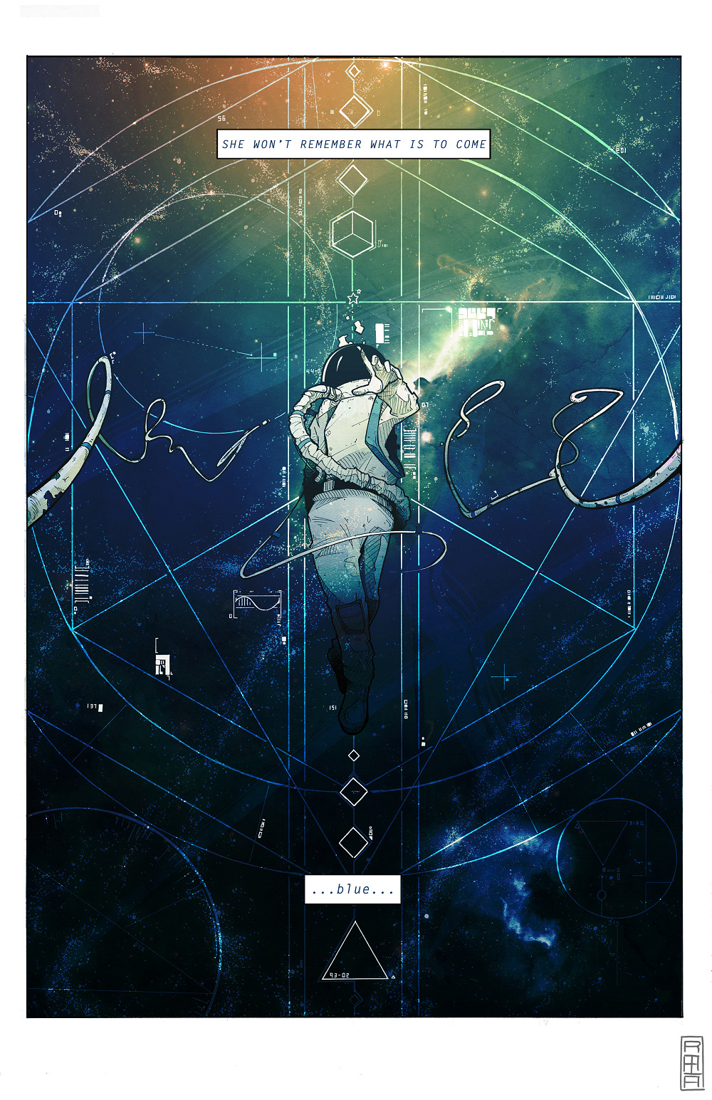 ArtStation - WHITE part 1. blue [Page Sample Spread]