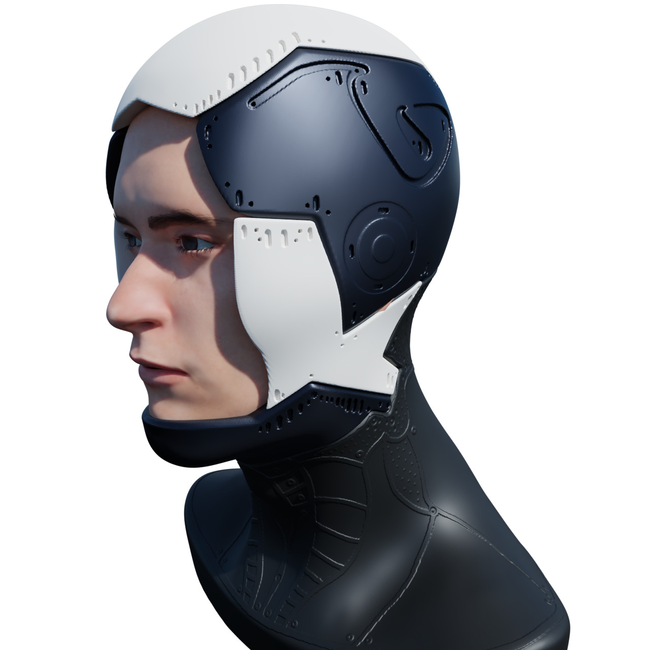 ArtStation - Sci-fi Helmet High Poly